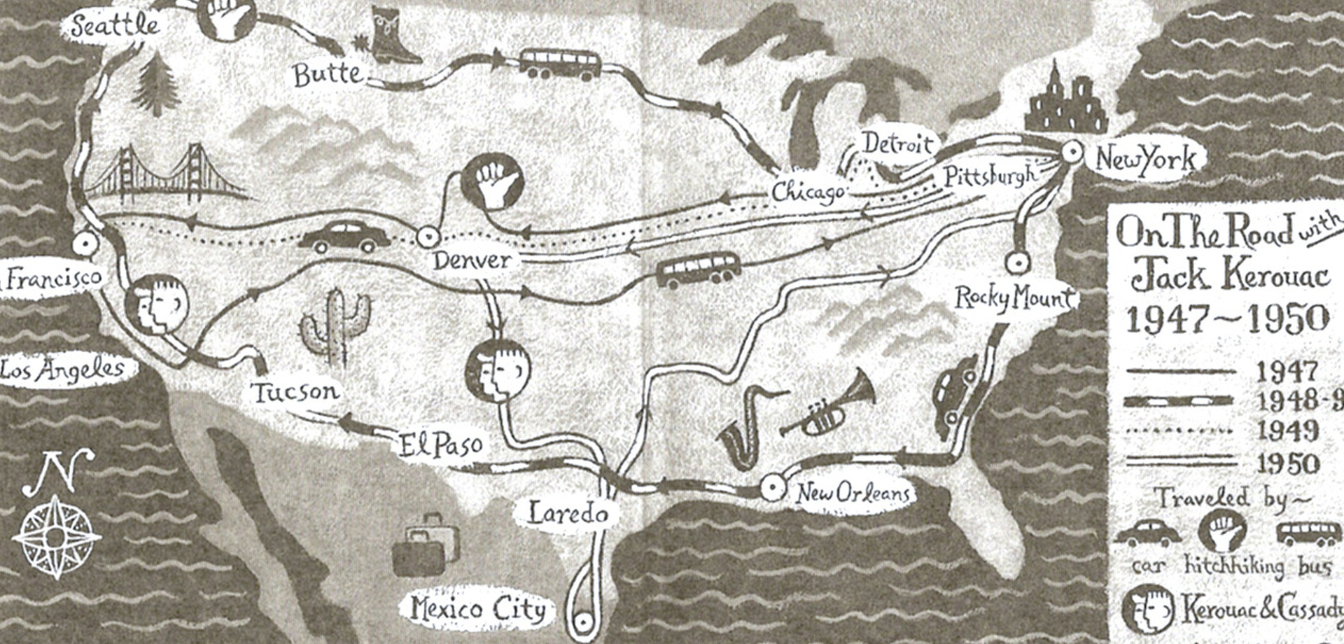 On the road: a sessant'anni dall'uscita del capolavoro di Jack Kerouac